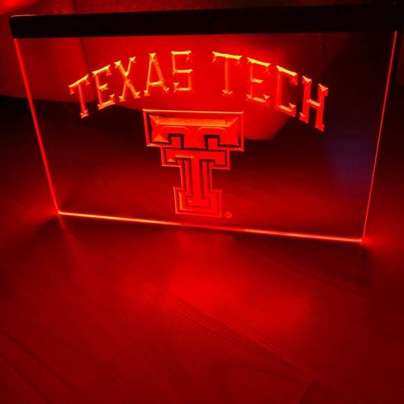 Other | Texas Tech Led Neon Light Sign 8x12 | Poshmark